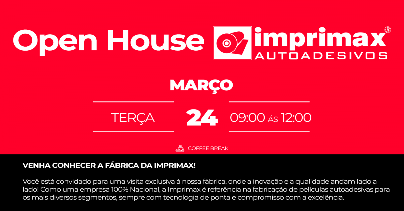 OPEN HOUSE IMPRIMAX - 24/03 em São Paulo - Sympla