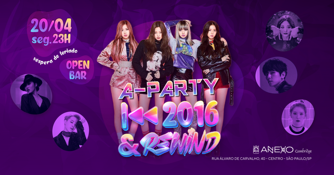 A-PARTY | 2016 & Rewind (Open Bar) em São Paulo - Sympla