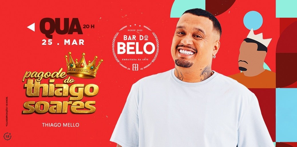 BAR DO BELO APRESENTA: PAGODE DO THIAGO SOARES em Rio de Janeiro - Sympla