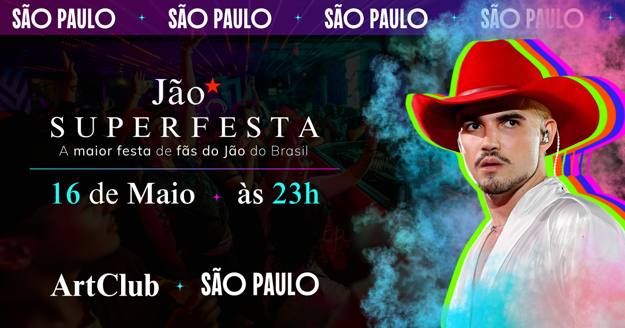 SUPERFESTA DE FÃS DO JÃO - SÃO PAULO em São Paulo - Sympla