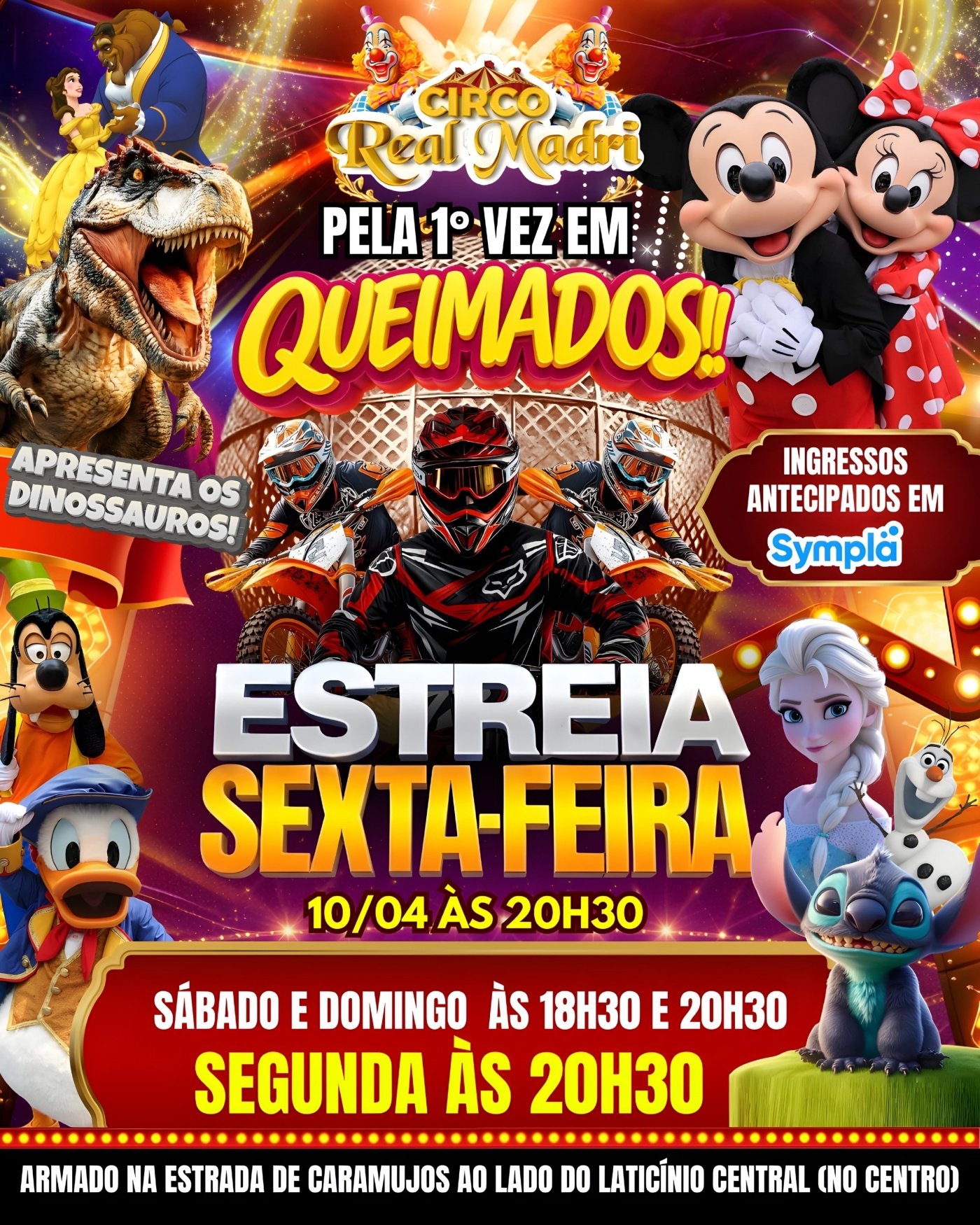 Circo Real Madri|Queimados- Estreia sexta às 20:30 em Queimados - Sympla