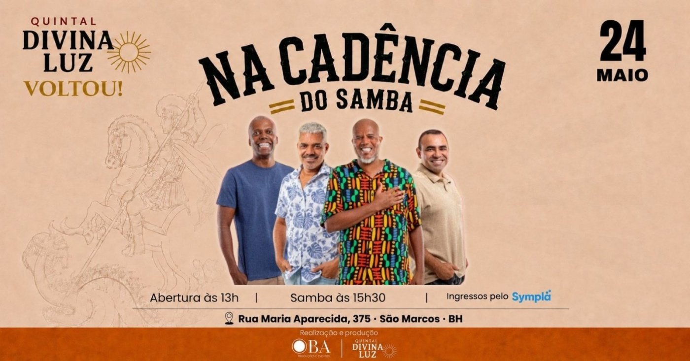 Quintal Divina Luz em Belo Horizonte - Sympla