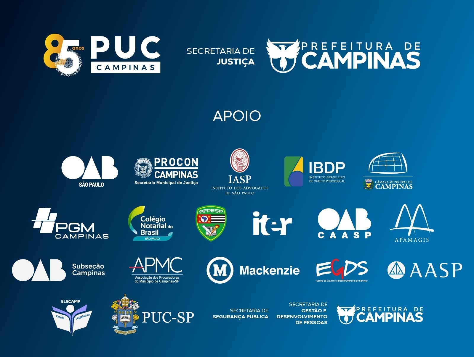 Aula Magna Inaugural da Escola de Justiça de Campinas em Campinas - Sympla