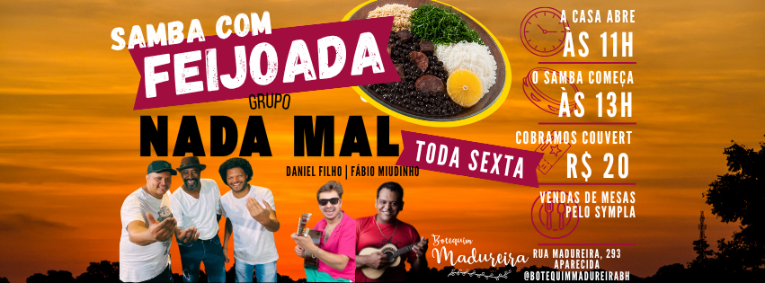 Samba com Feijoada em Belo Horizonte - Sympla