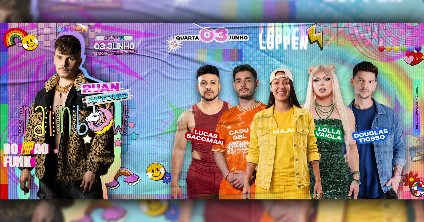 Quarta RAINBOW com RUAN ANTONIO em Bauru - Sympla