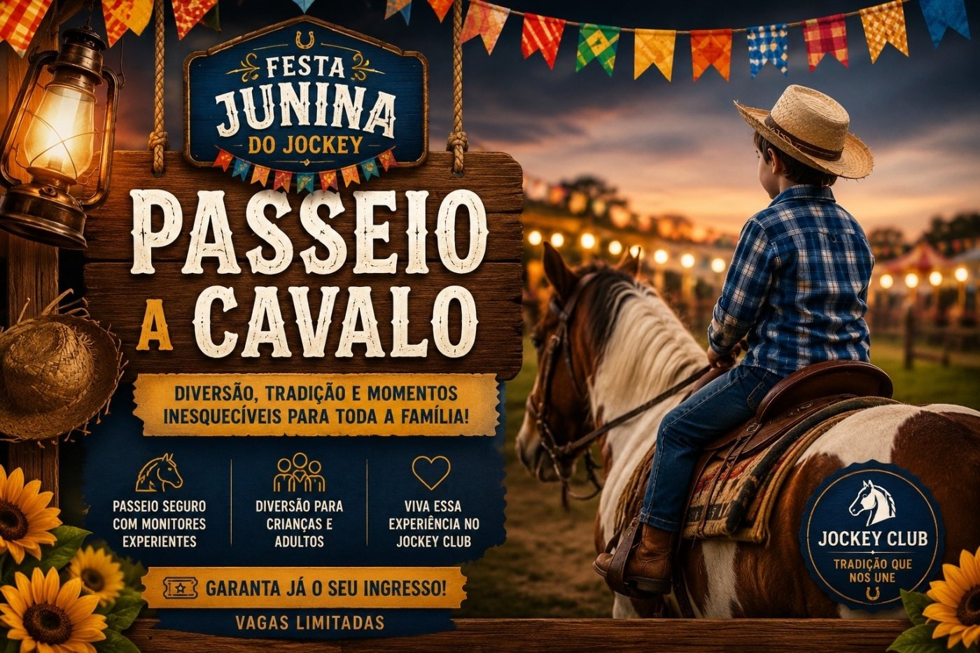 Festa Junina Jockey Club SP / Passeio a cavalo em São Paulo - Sympla